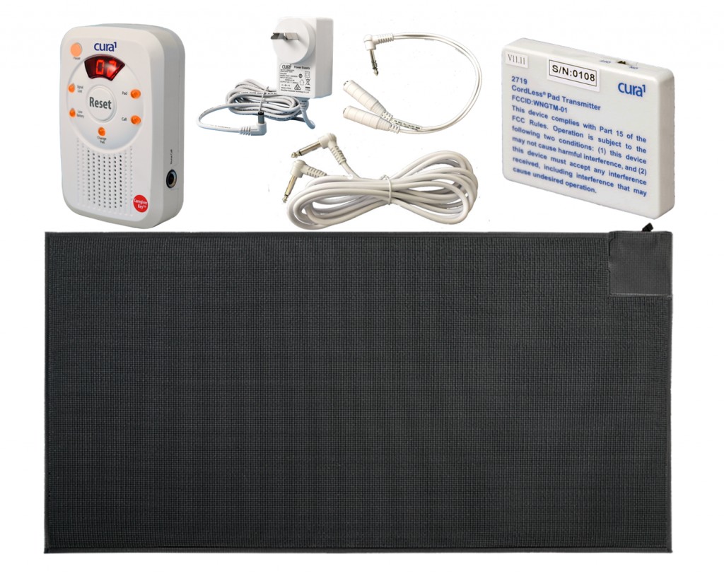 Cura1 Cordless Floor Sensor Mat Kit - With Multiport Receiver | Safe-Life