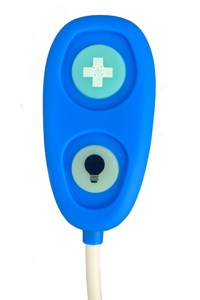 Silicon Cord Pendant - Call & Light Buttons - Glow in the dark - Suits ...