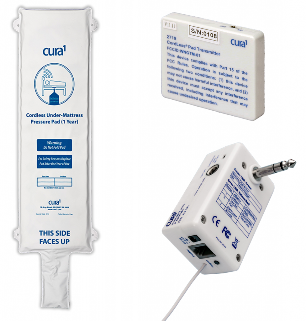 Cura1 Cordless Floor Sensor Mat Kit - With Multiport Receiver | Safe-Life